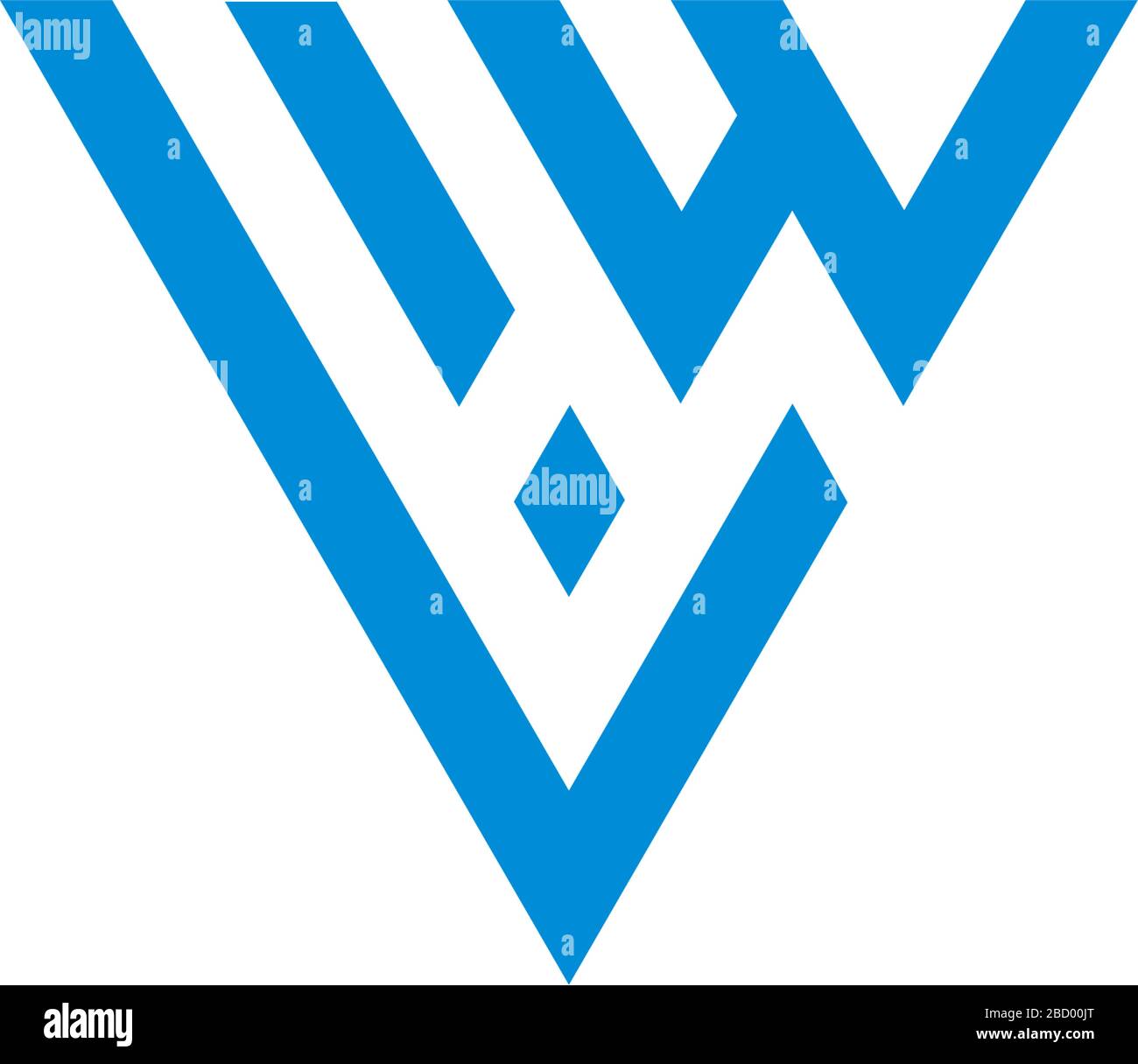 letter iw geometric line triangle logo vector Stock Vector Image & Art ...