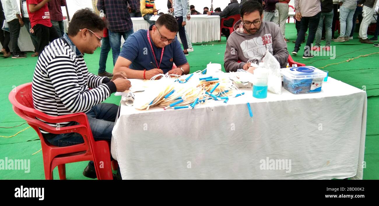 Blood donation camp hi-res stock photography and images - Alamy