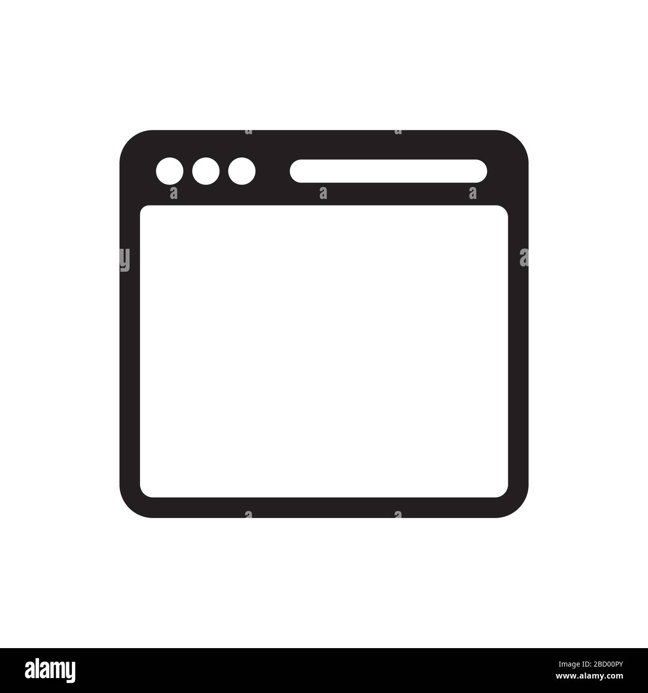 Browser isolated vector vectors Stock Vector Images - Alamy