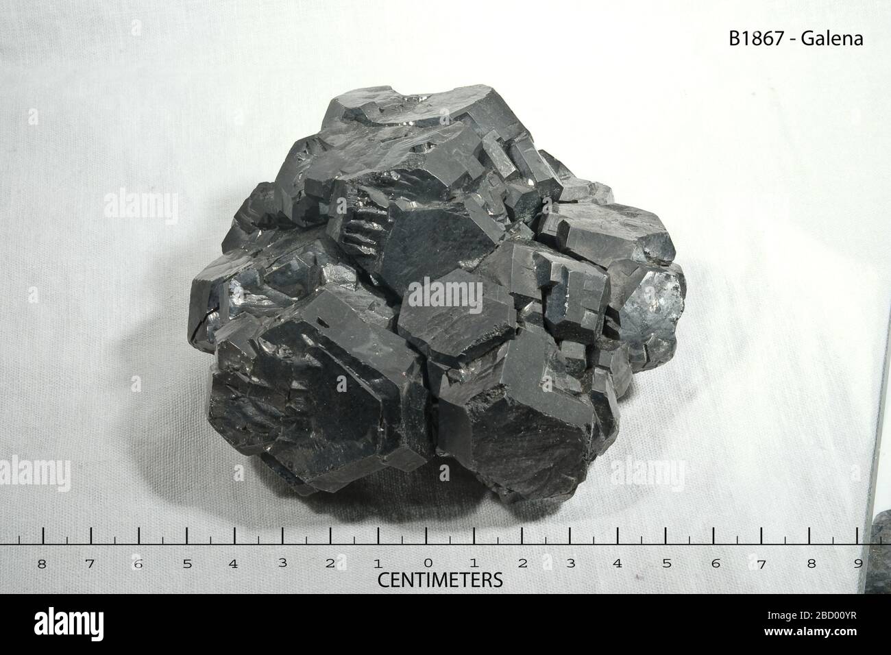 Galena cubic crystals hi-res stock photography and images - Alamy