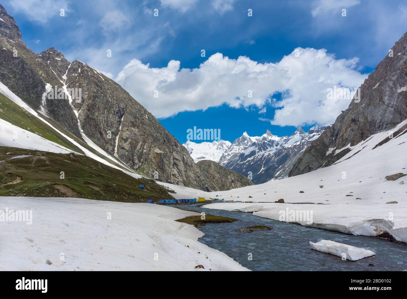 The amazing trek to hampta pass himalaya himachal pradesh india Stock ...