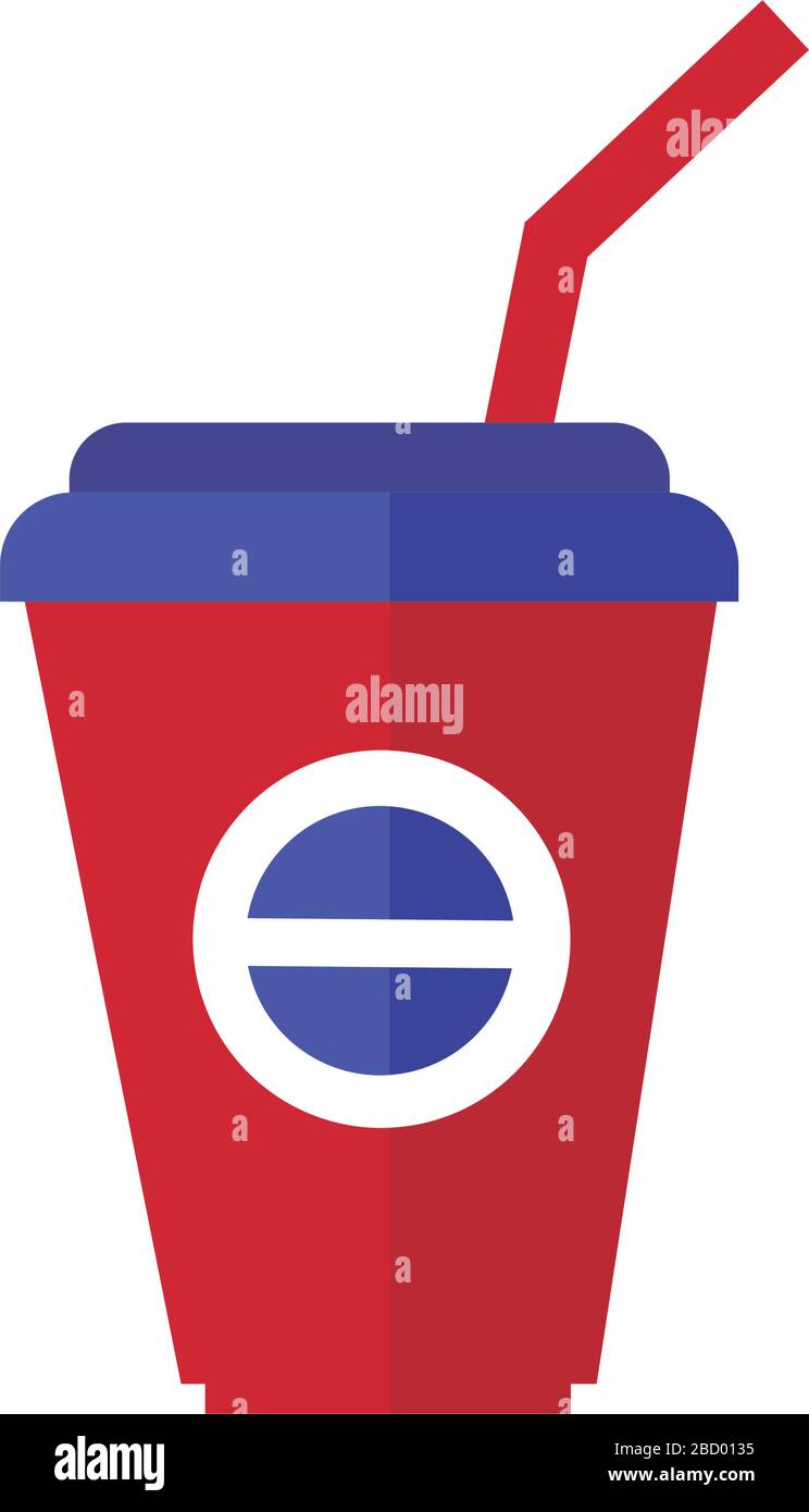 soda drink in plastic container flat detailed style Stock Vector Image ...