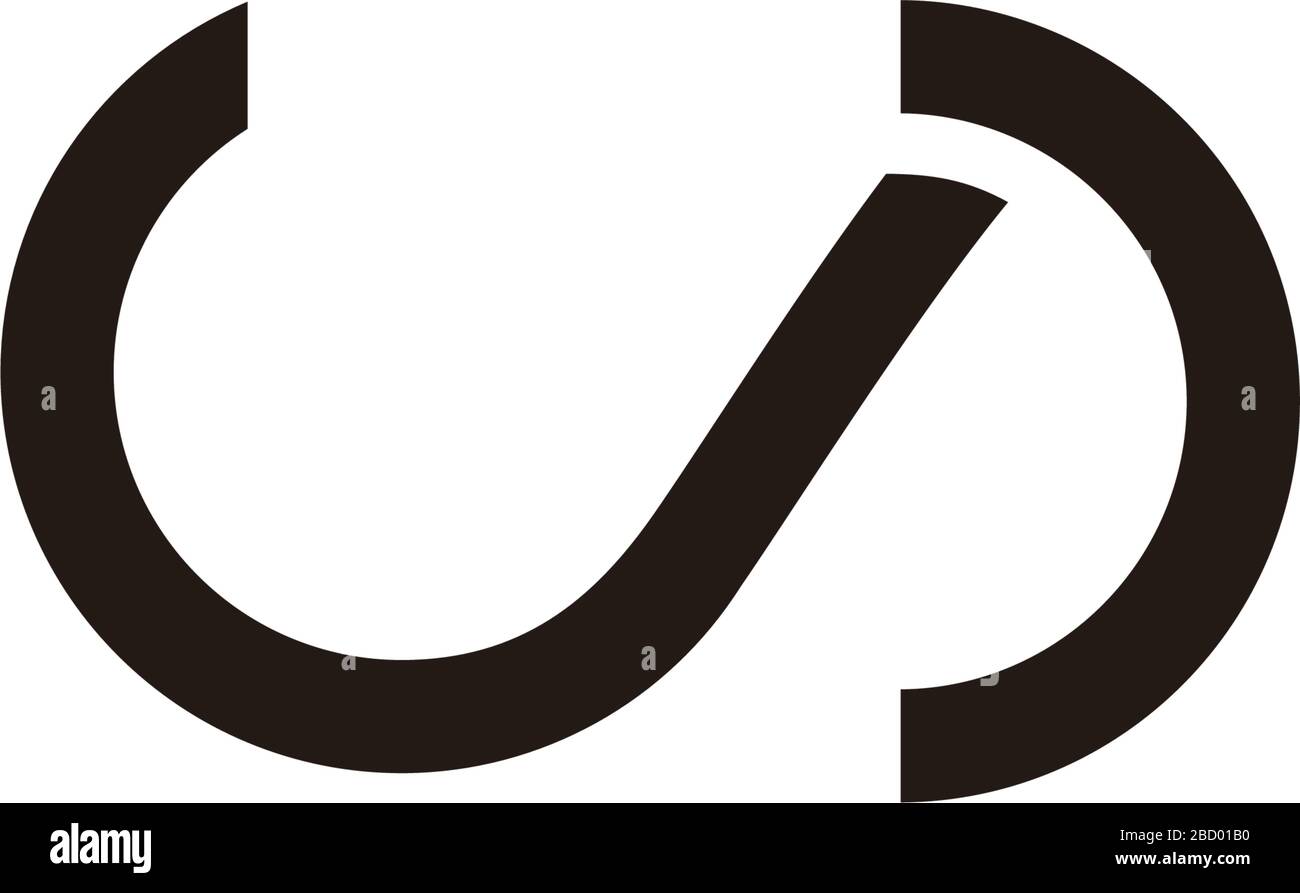 letter j abstract simple geometric oval shape logo vector Stock Vector ...