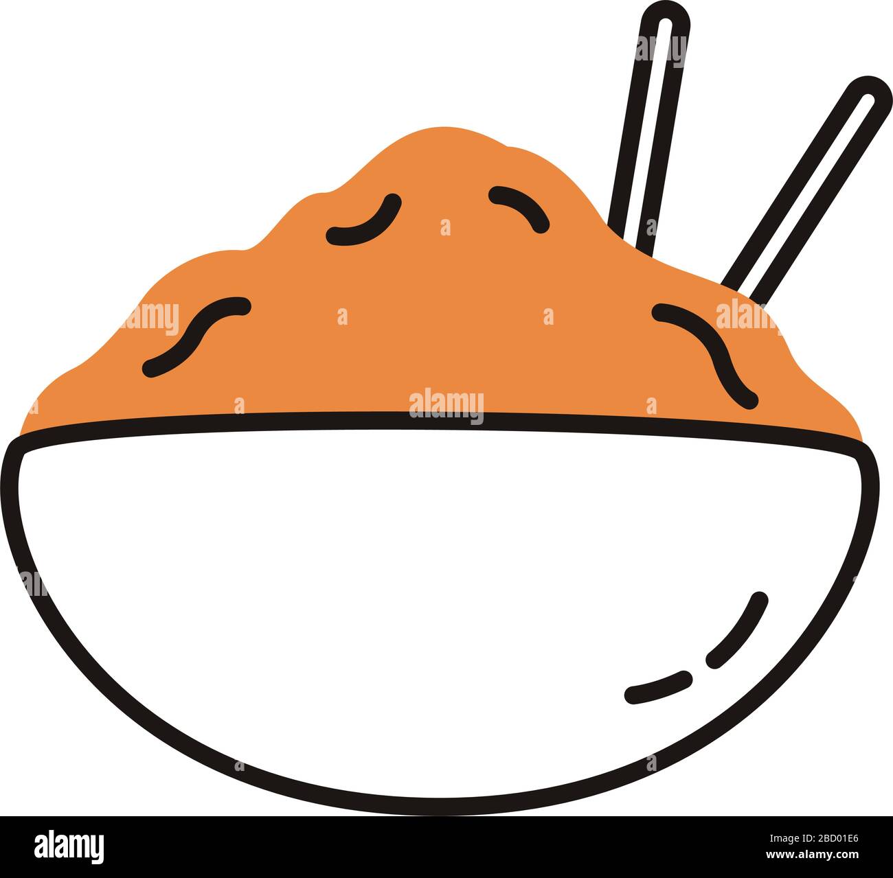 rice chinese food line style icon Stock Vector Image & Art - Alamy