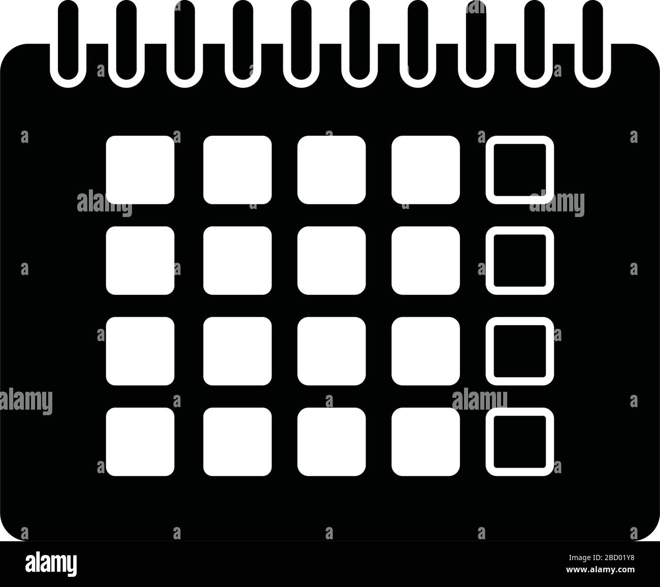 calendar , schedule icon illustration Stock Vector Image & Art - Alamy