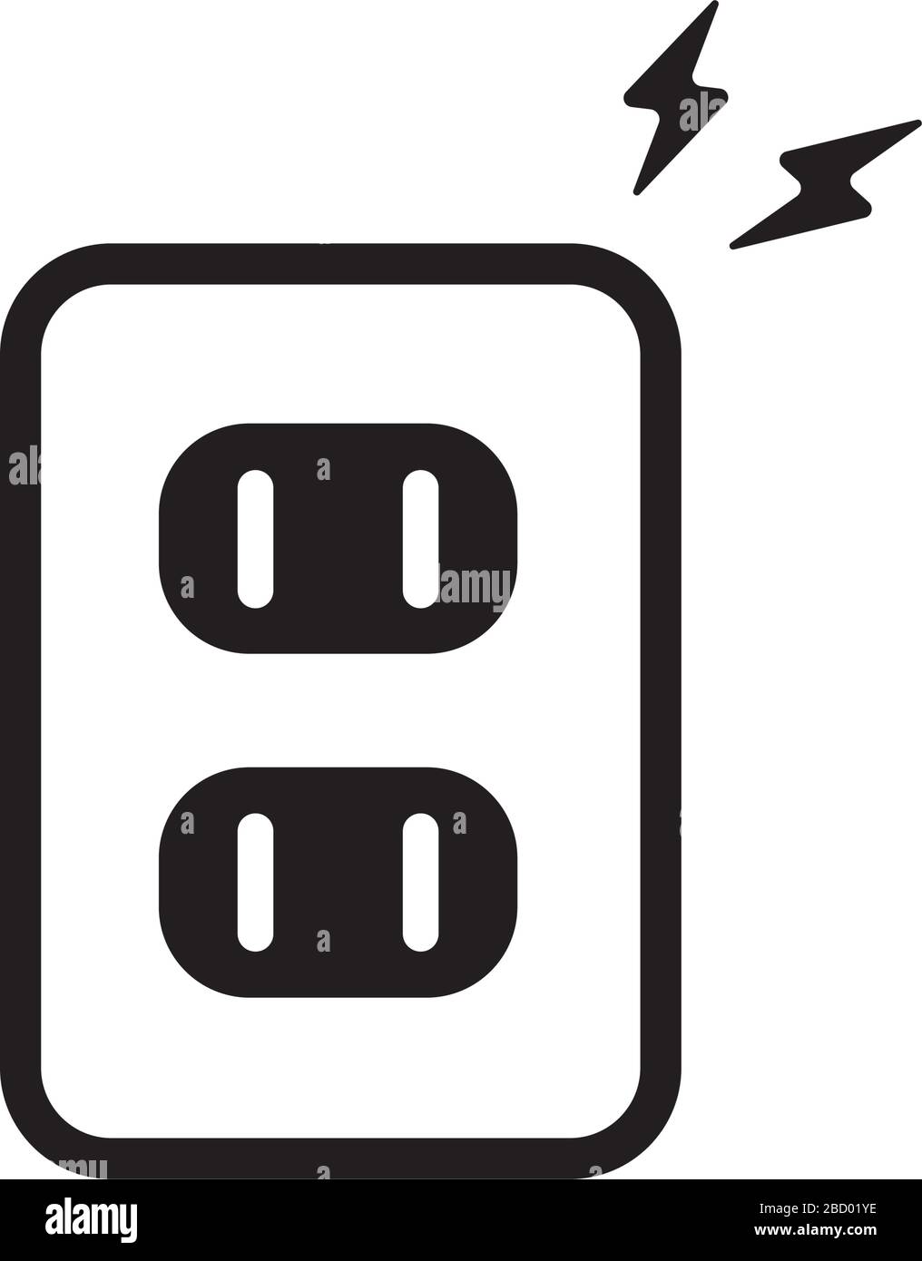 Power socket symbol Stock Vector Images - Alamy