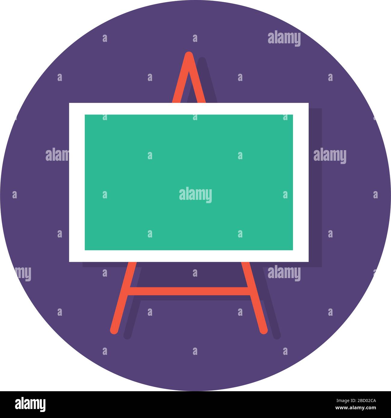 chalkboard school element line and fill style Stock Vector Image & Art ...