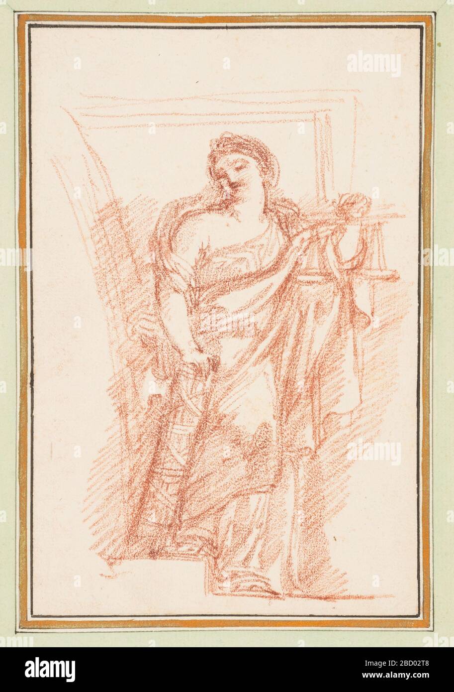 Allegorical figure of Justice with fasces. Research in ...