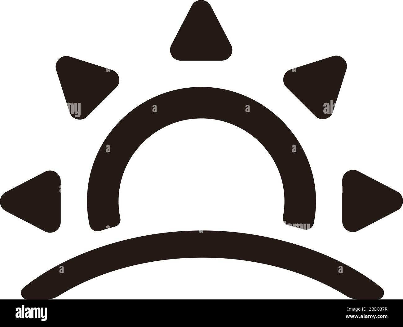 morning / sunrise / sunset flat vector icon Stock Vector Image & Art ...