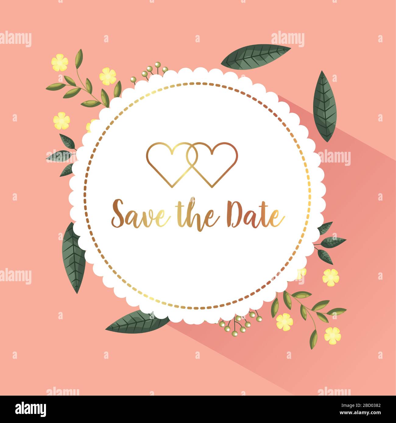 save the date circular frame Stock Vector Image & Art - Alamy