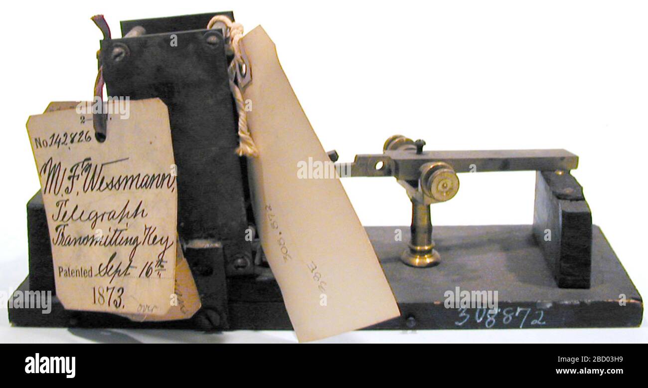 Telegraph Key. Telegraph keys are electrical on-off switches used to ...