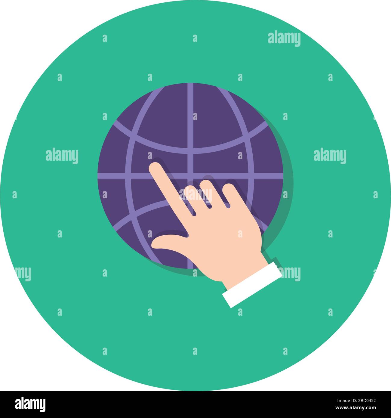 Circle block map Cut Out Stock Images & Pictures - Alamy
