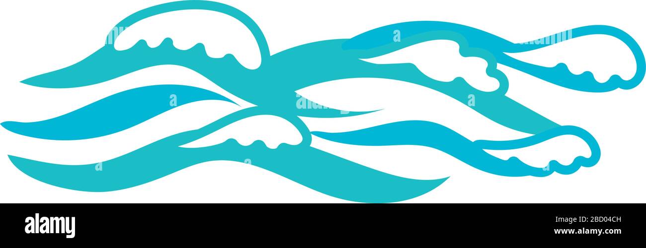 ocean water flat style icon Stock Vector Image & Art - Alamy
