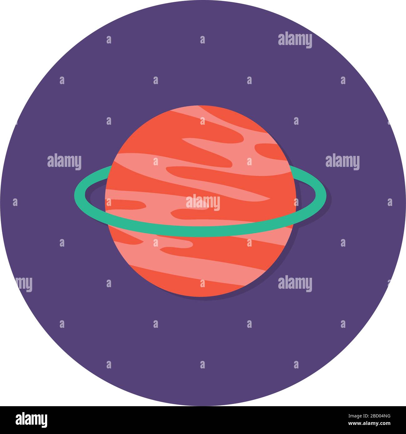 saturn planet block and flat style Stock Vector Image & Art - Alamy
