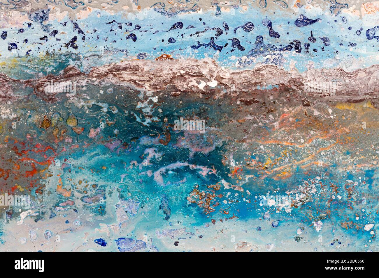 Masterly painting for your interior in new blue tone Stock Photo - Alamy