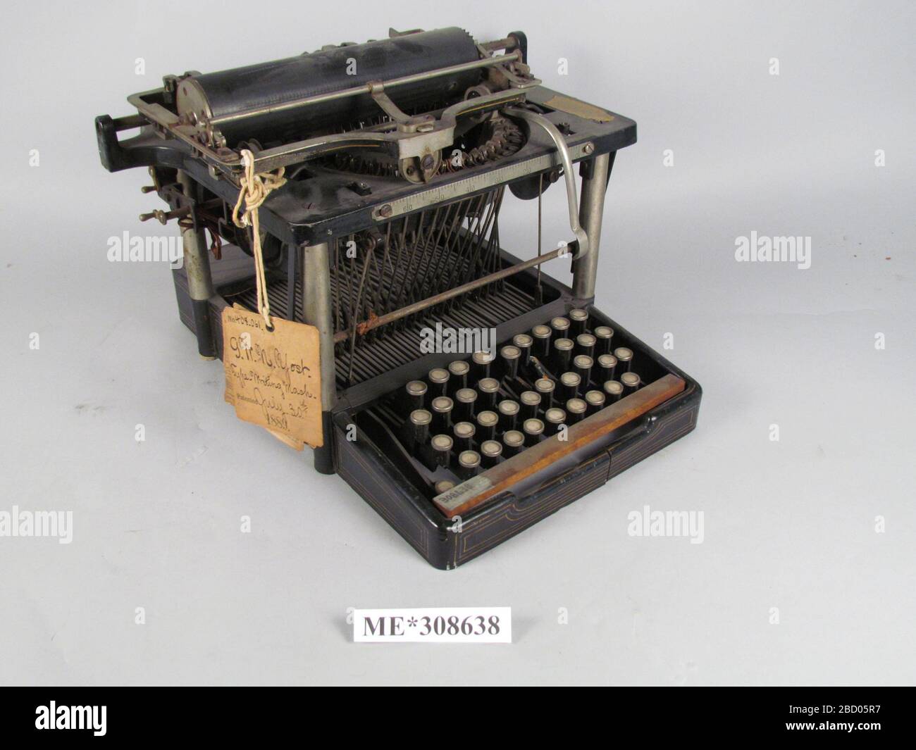 George W N Yost Typewriter Patent Model. This typewriter patent model ...