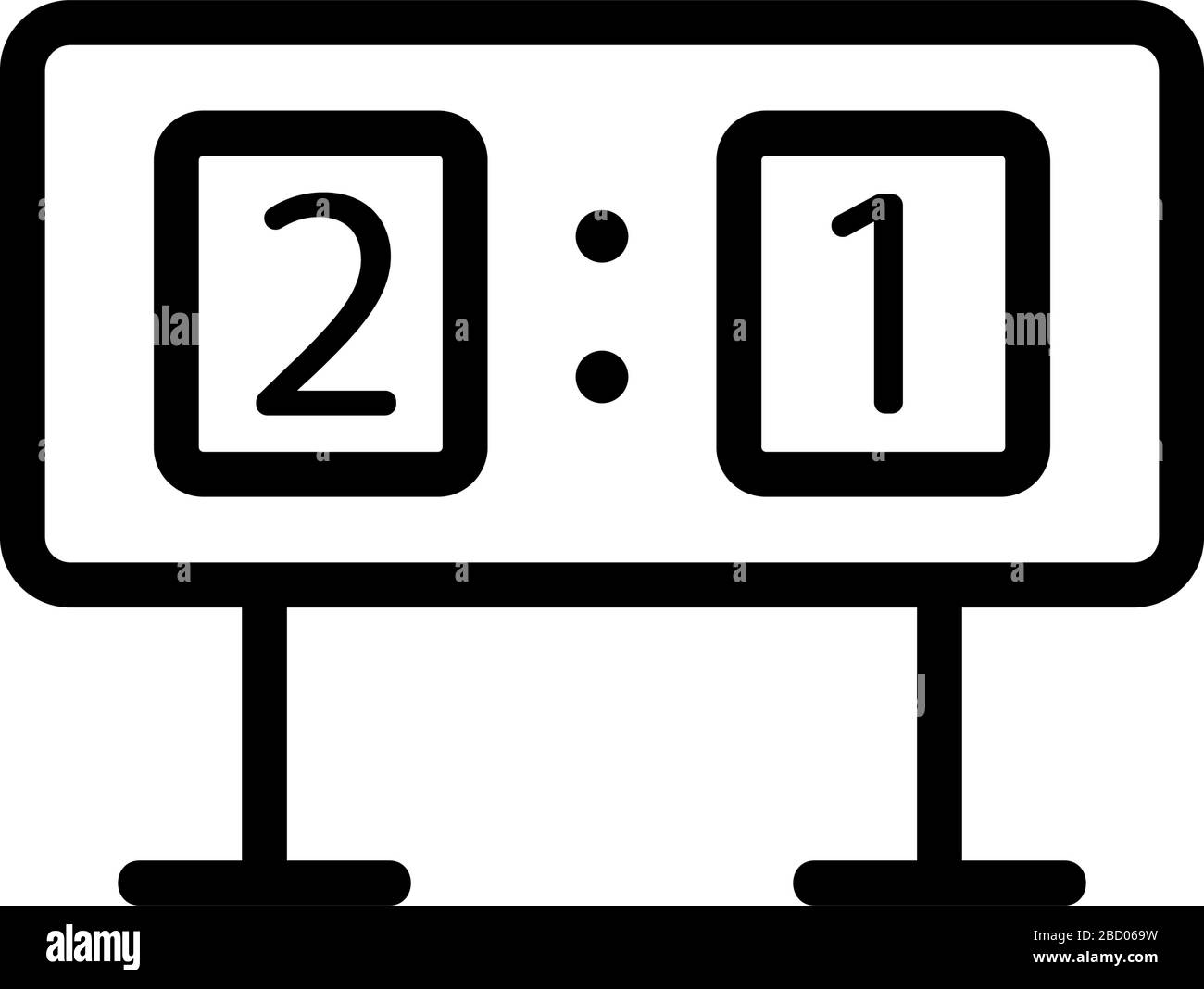 scoreboard icon vector outline illustration Stock Vector Image & Art ...