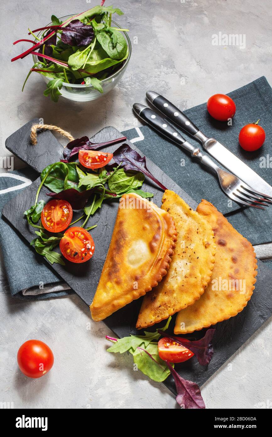 Latin American, mexican, chilean food. Traditional baked pastry ...