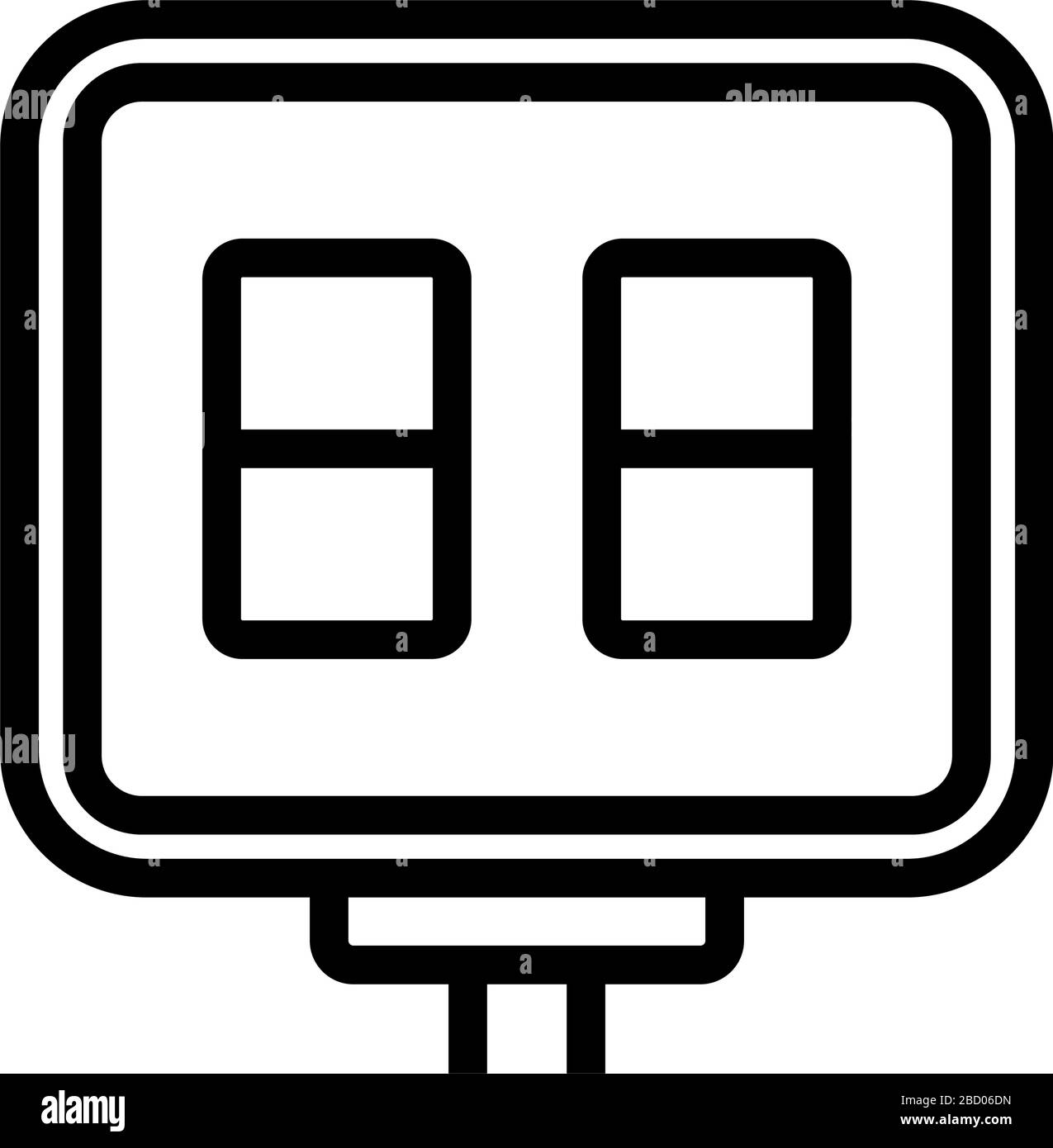 scoreboard icon vector outline illustration Stock Vector Image & Art ...