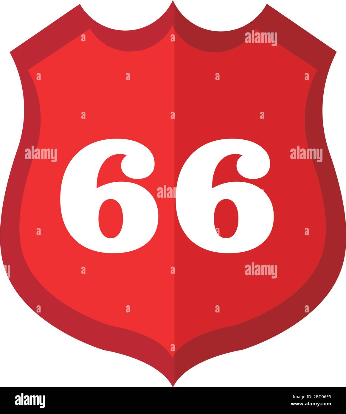 66 route signal flat detailed style Stock Vector Image & Art - Alamy