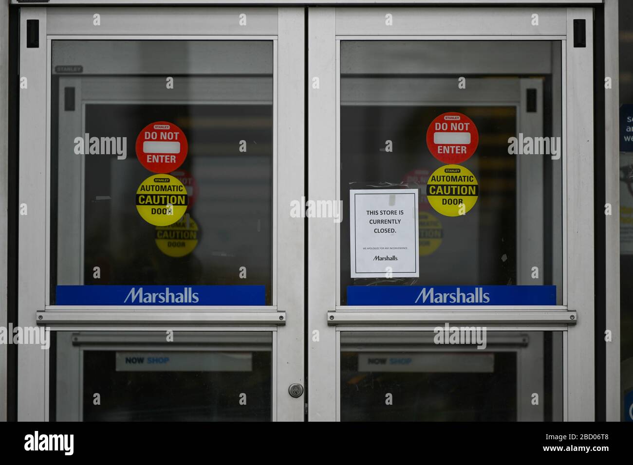 General overall view of Marshalls signage inside the Ontario Mills mall ...
