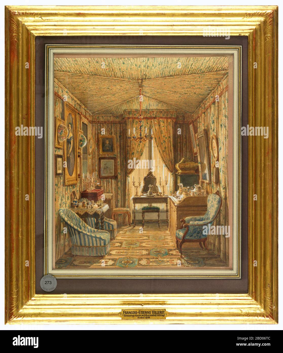 Interior of a Dressing Room with Tented Ceiling. Research in ProgressA ...