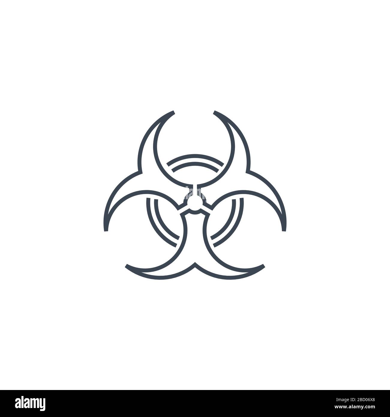 Biological Hazard Vector Icon Stock Vector Image & Art - Alamy