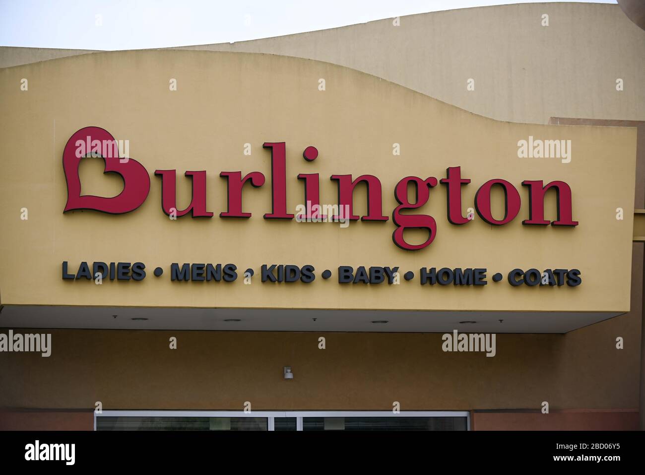 General overall view of Burlington signage inside the Ontario Mills ...