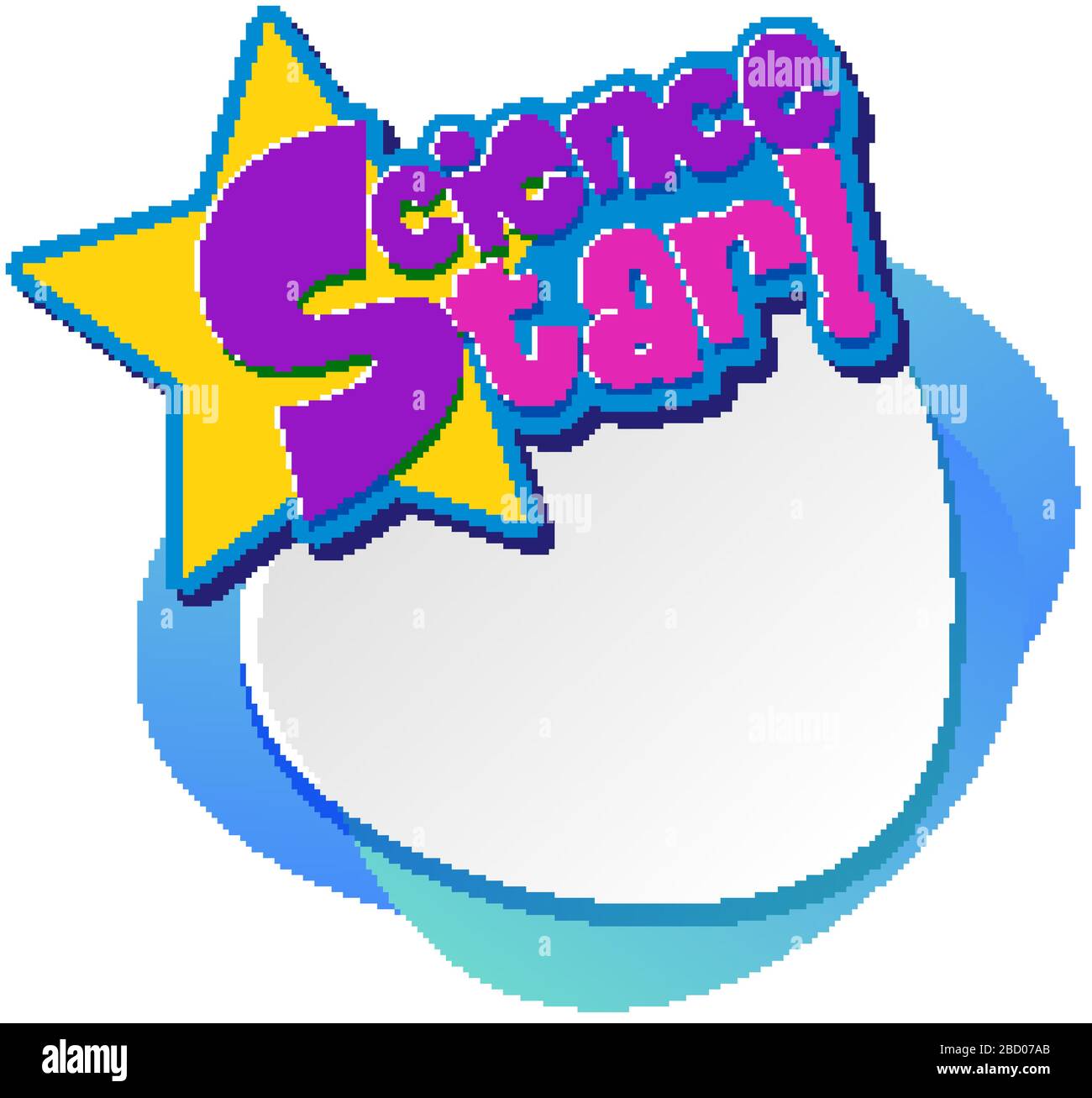 Background template design with word science star illustration Stock ...
