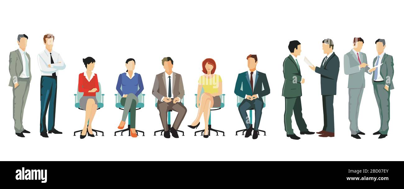 Standing business person Stock Vector Images - Alamy