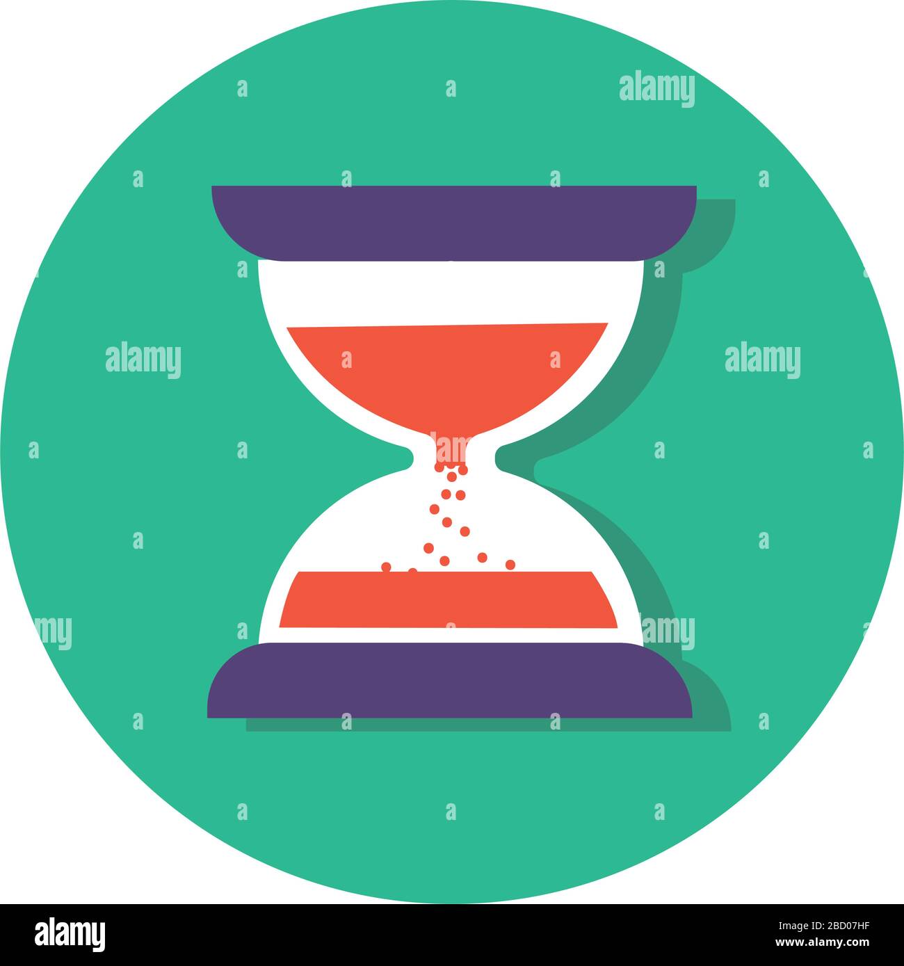 hourglass time block and flat style Stock Vector Image & Art - Alamy