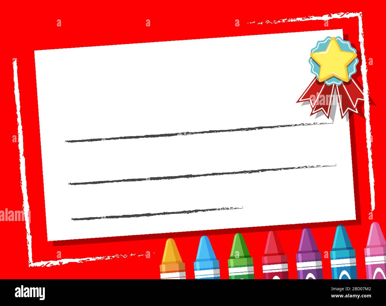 Background design template with red frame illustration Stock Vector ...