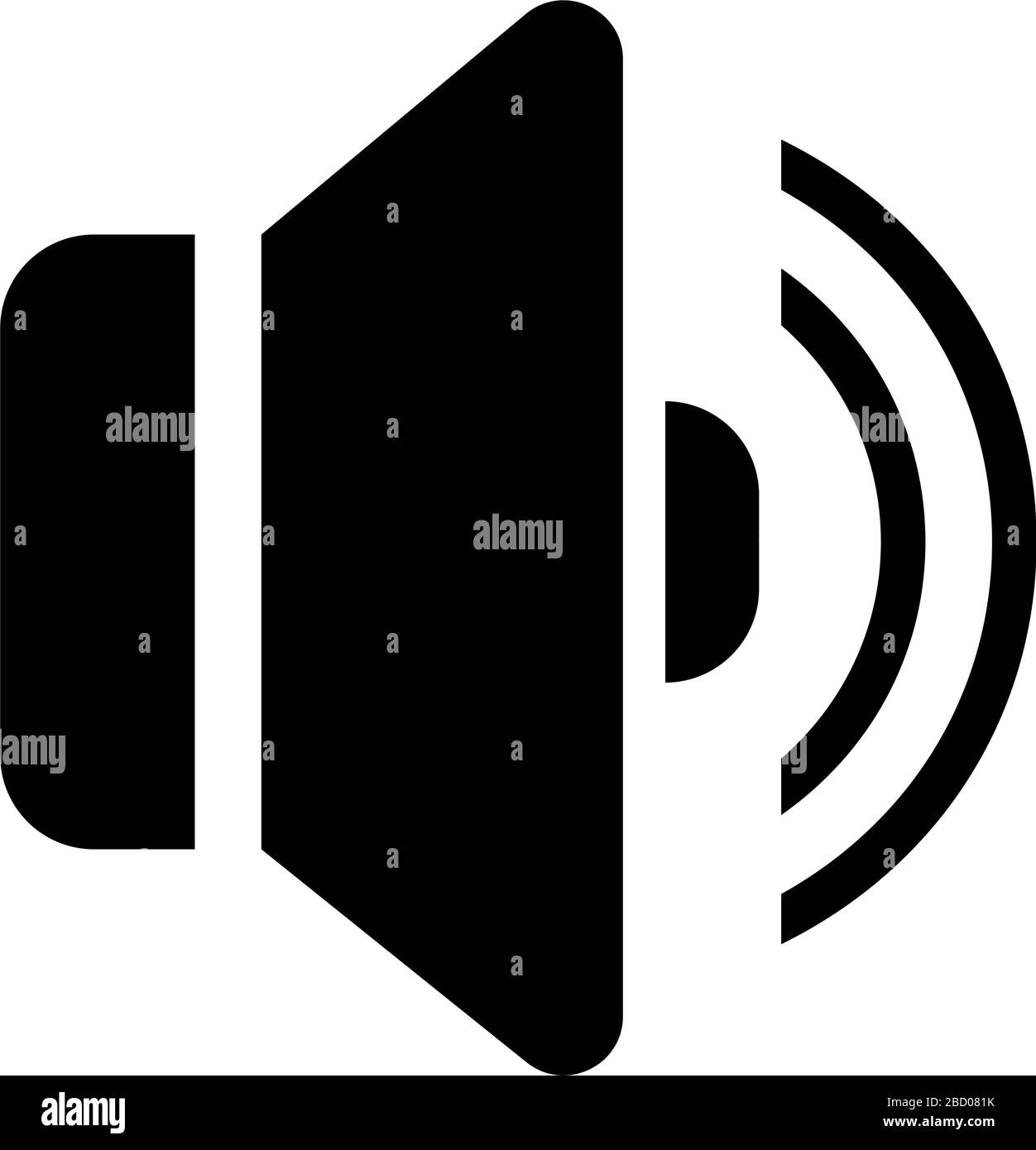 Speaker, audio, sound vector icon illustration Stock Vector Image & Art ...