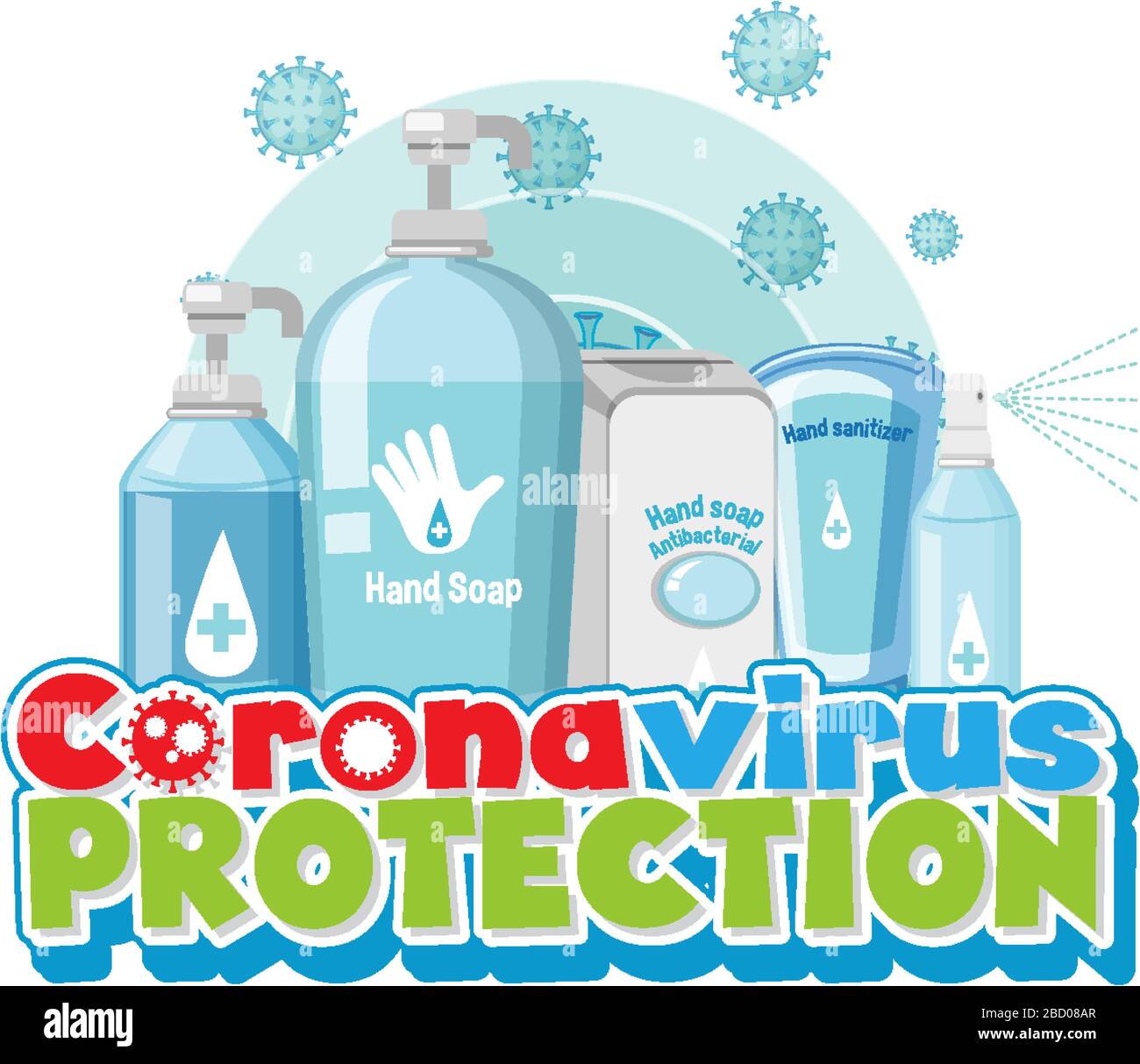 Set of hygiene products illustration Stock Vector Image & Art - Alamy