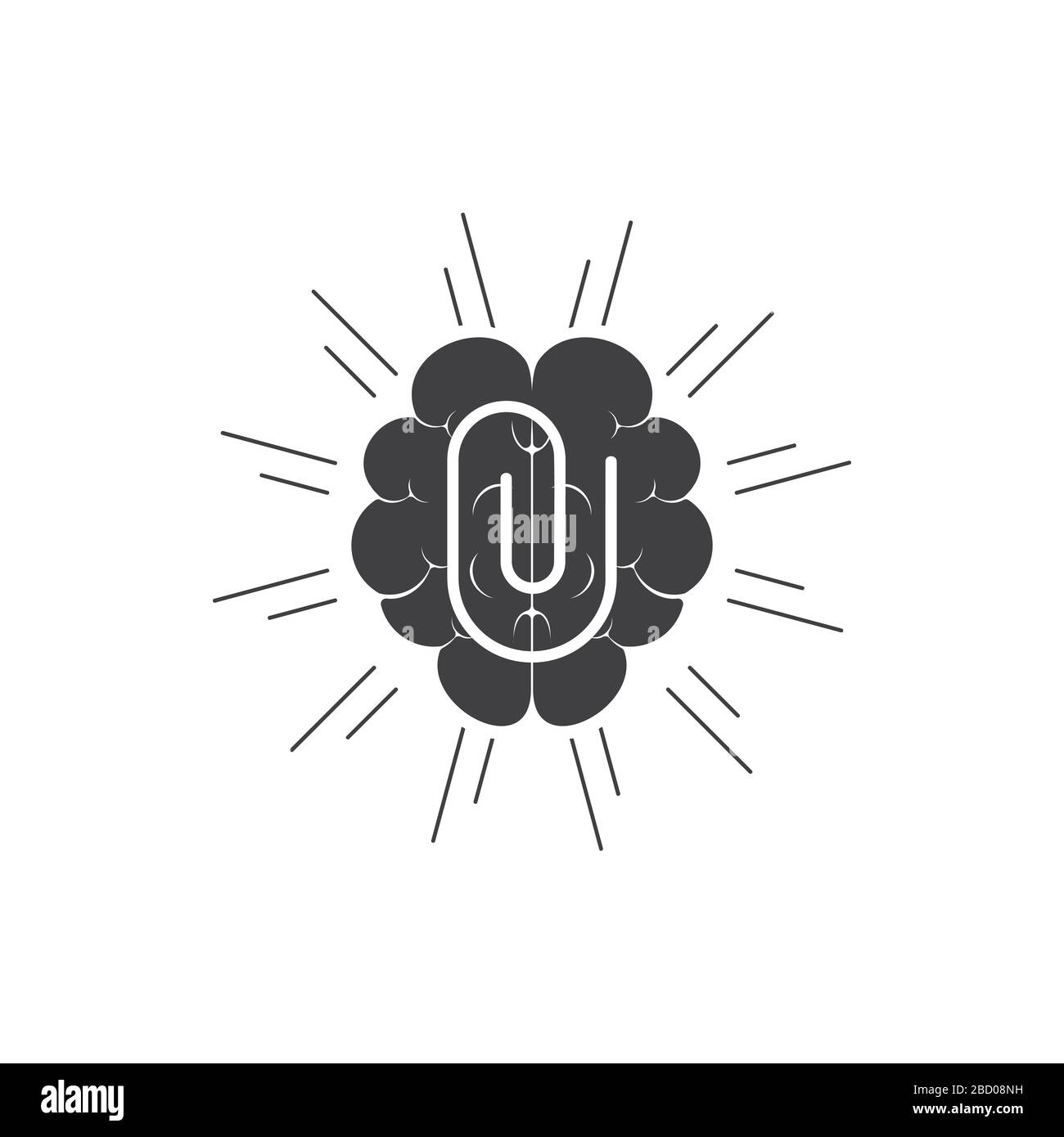Brain paper vector vectors Cut Out Stock Images & Pictures - Alamy