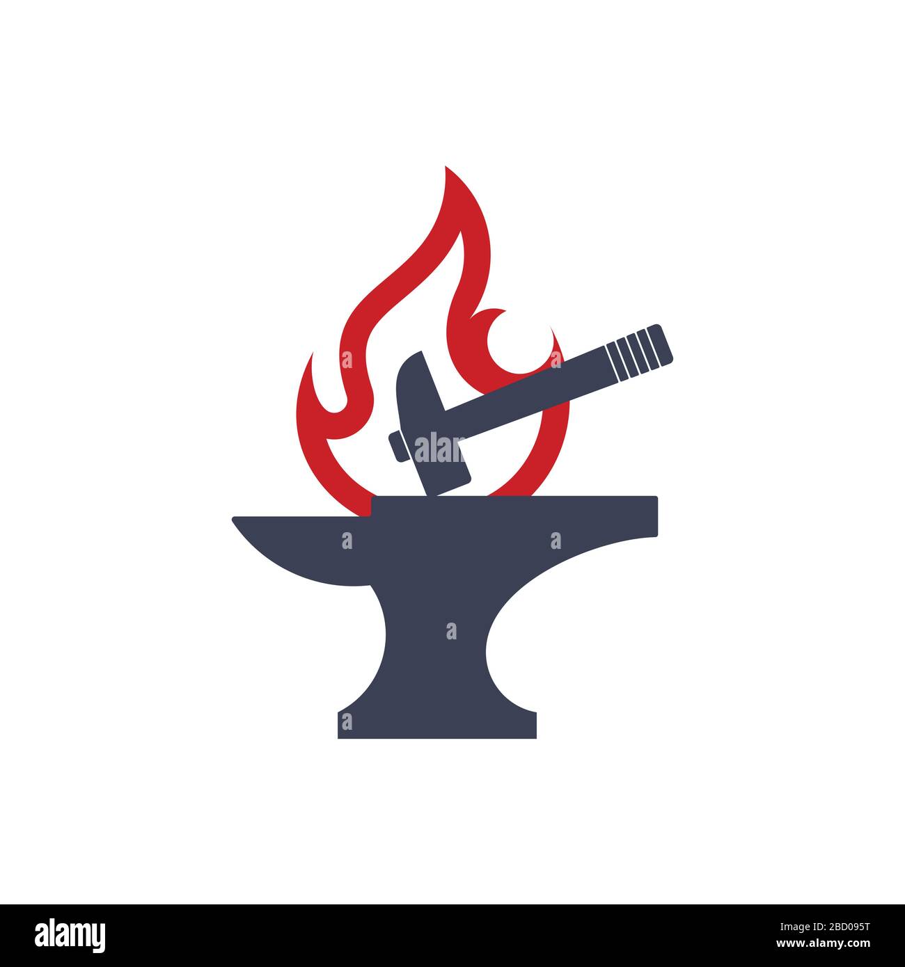 flame line blacksmith symbol logo vector Stock Vector Image & Art - Alamy