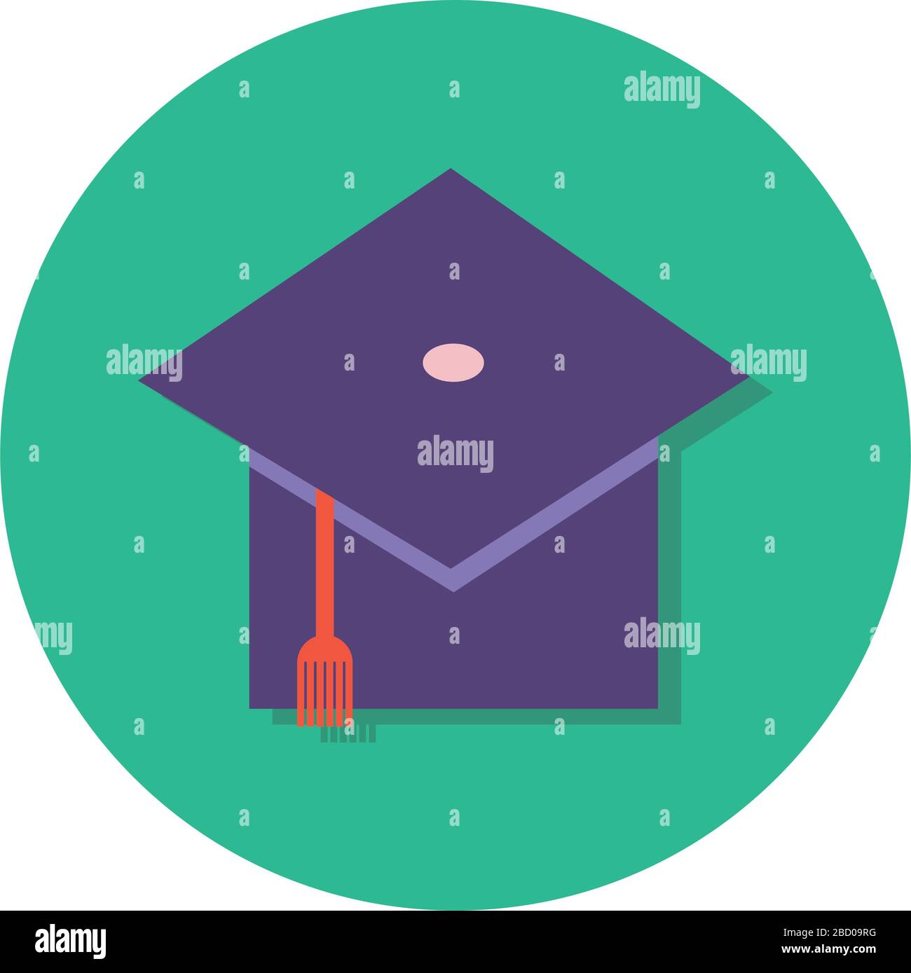 graduation hat accessory line and fill style Stock Vector Image & Art ...