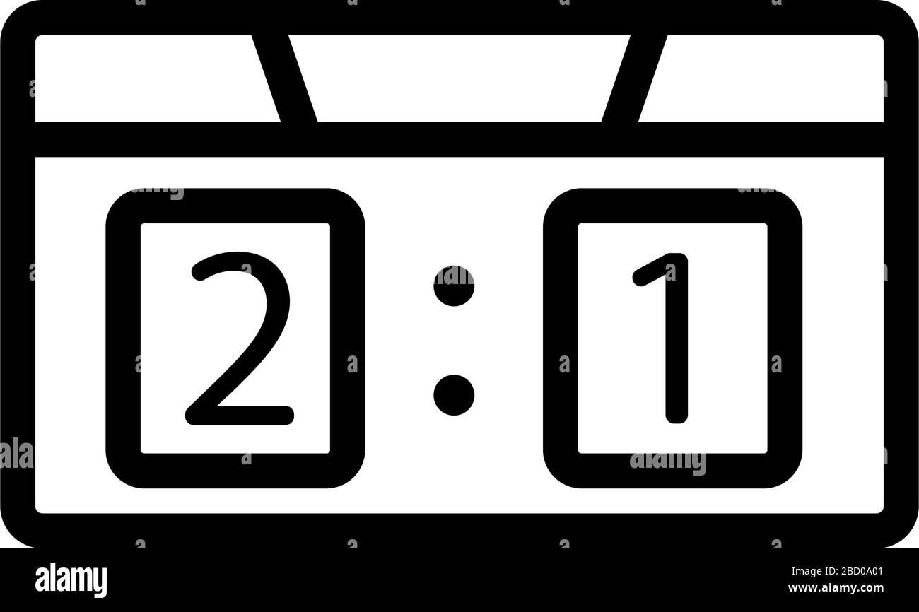 the game score table icon vector outline illustration Stock Vector ...