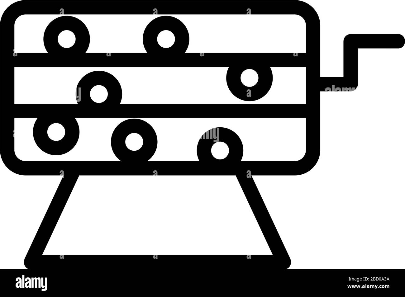 bingo lottery icon vector outline illustration Stock Vector Image & Art ...