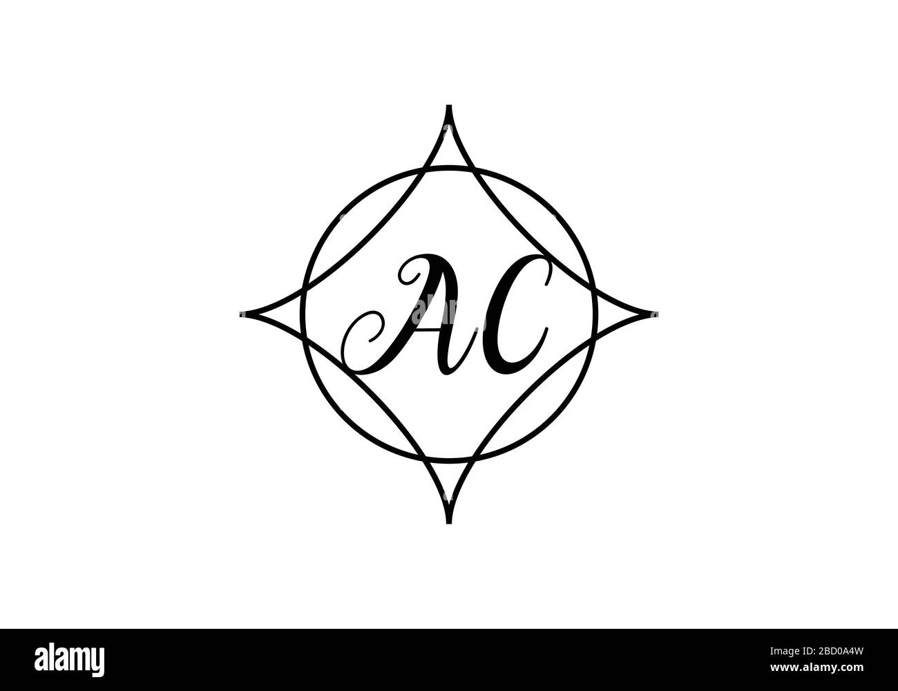 A C Initial Letter Logo design vector template, Graphic Alphabet Symbol ...