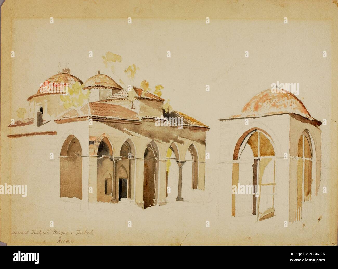 Ancient Turkish Mosque at Tourbek Stock Photo - Alamy