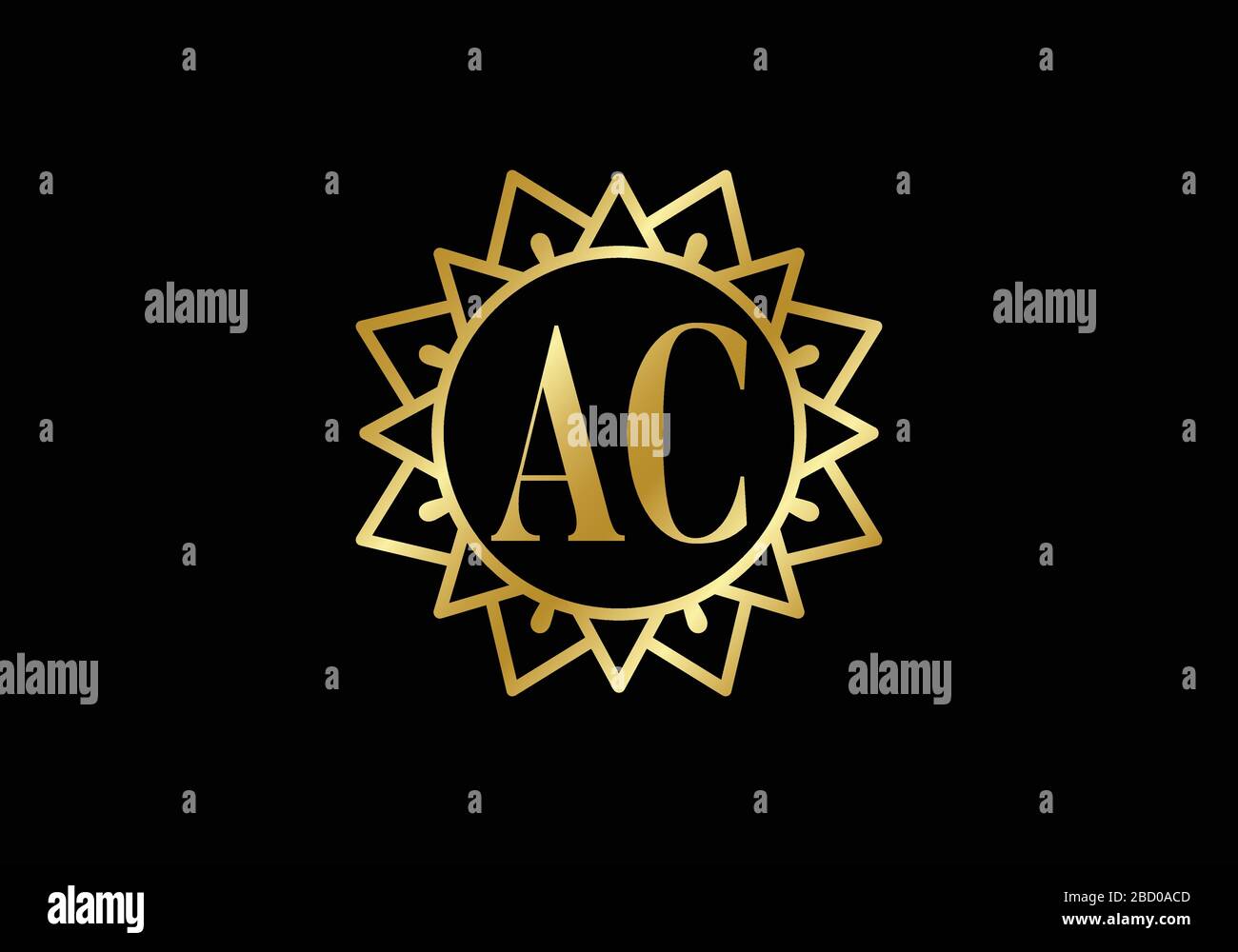 A C Initial Letter Logo design vector template, Graphic Alphabet Symbol ...