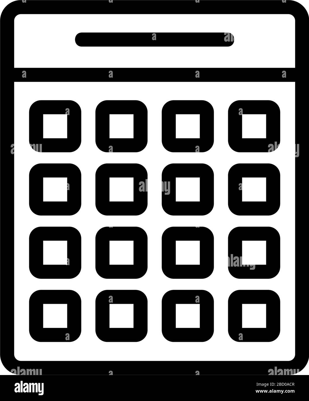 bingo table icon vector outline illustration Stock Vector Image & Art ...