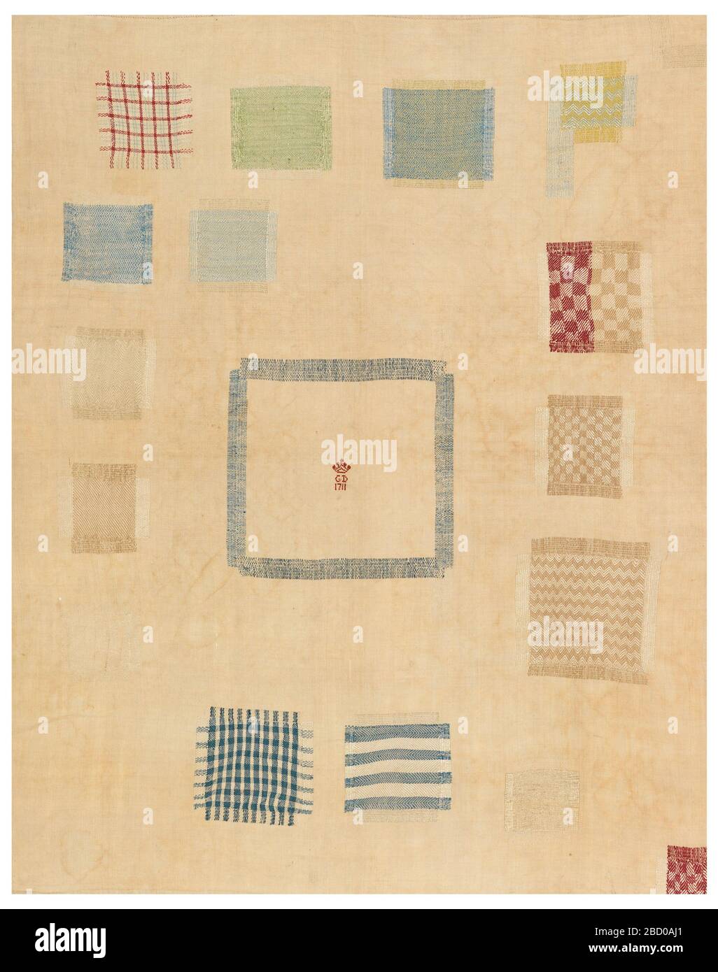 Darning sampler. Research in ProgressRectangular darning sampler with ...