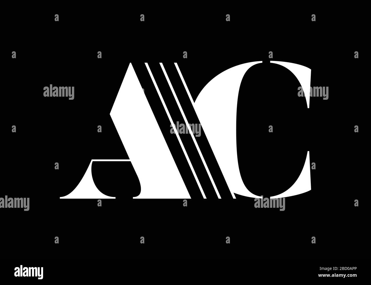 A C Initial Letter Logo design vector template, Graphic Alphabet Symbol ...