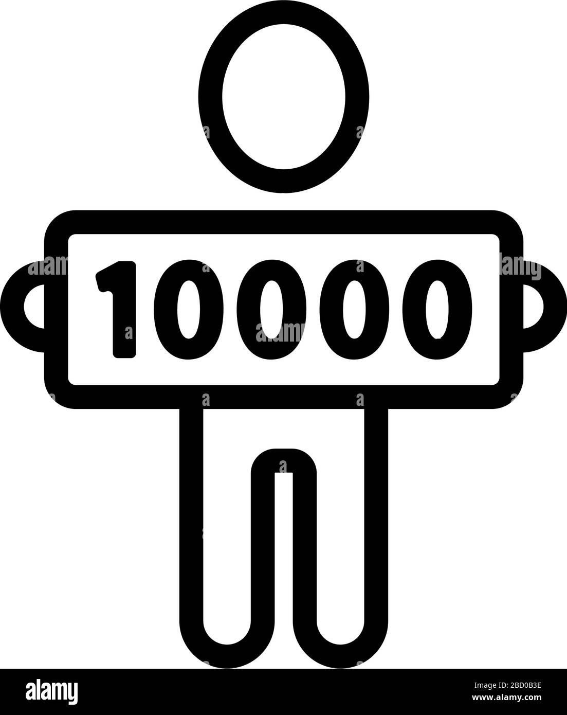 bingo lottery winner icon vector outline illustration Stock Vector ...