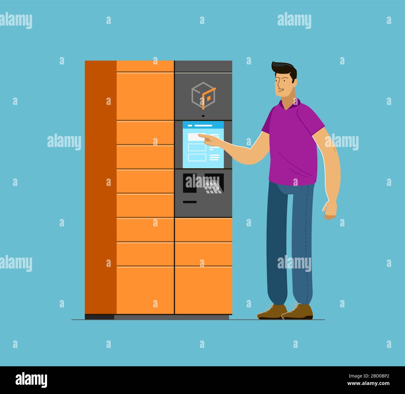 Container automated Stock Vector Images - Alamy