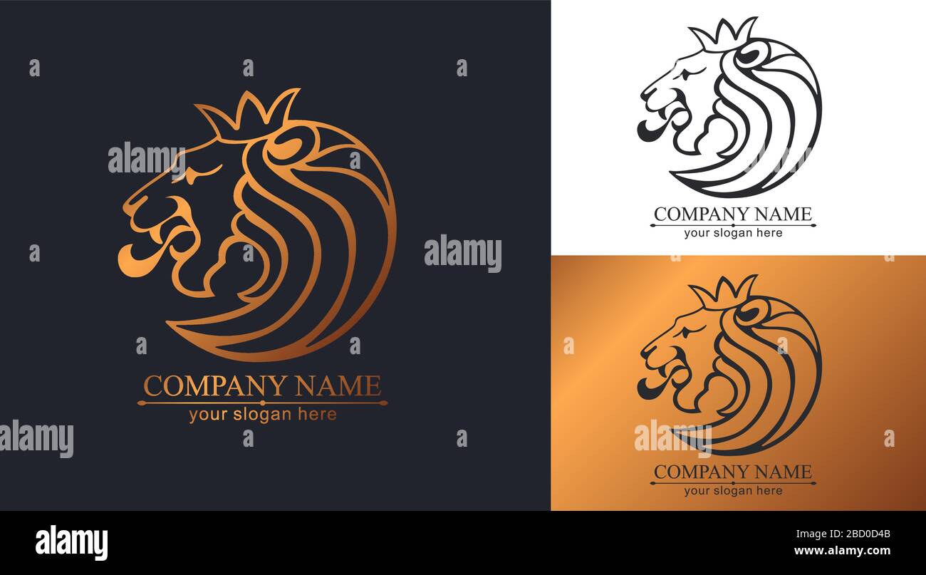 Lion With Crown Logo Company