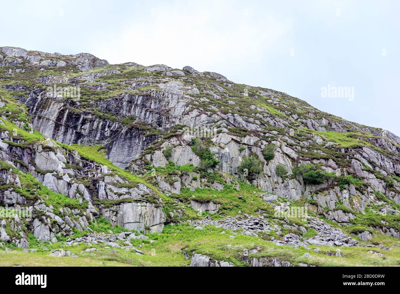 Green grass with rock outcrop hi-res stock photography and images - Alamy