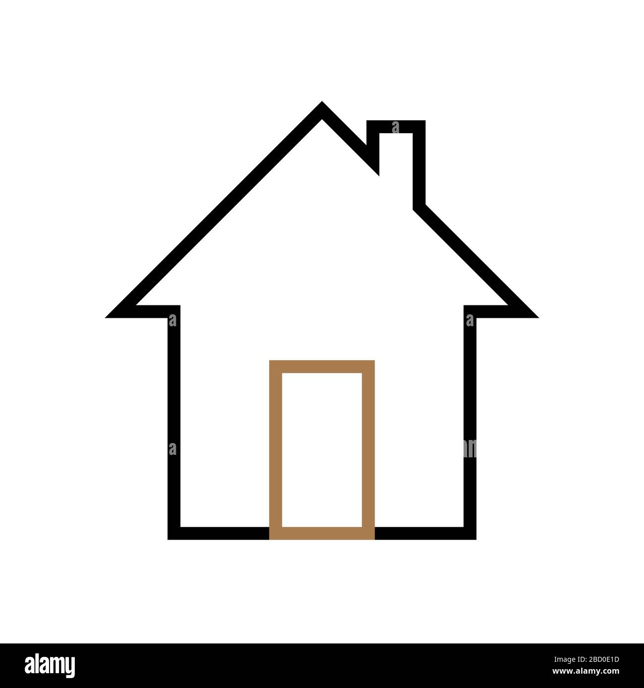 House icon Vector simple flat logo symbol Stock Vector Image & Art - Alamy